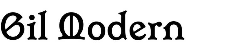 Gil Modern in use - Fonts In Use