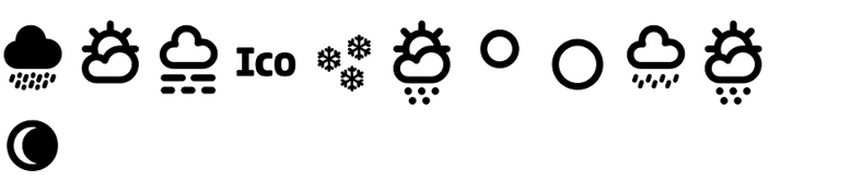 Ico Weather (Setup) in use - Fonts In Use
