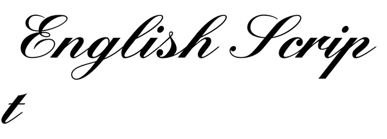 English Script (Wiescher Design) in use - Fonts In Use