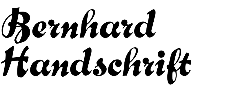 Bernhard Handschrift in use - Fonts In Use
