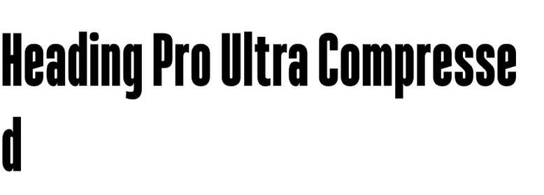Heading Pro Ultra Compressed in use - Fonts In Use