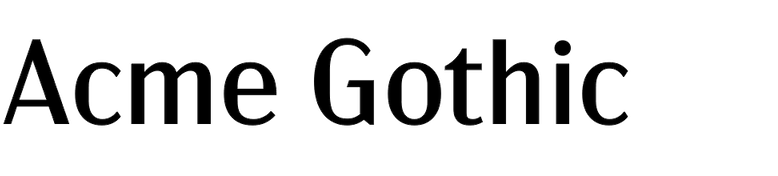 Acme Gothic in use - Fonts In Use