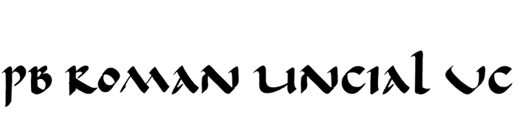 PB Roman Uncial Vc in use - Fonts In Use