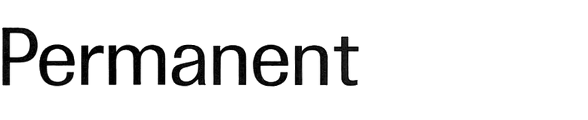 Permanent in use - Fonts In Use