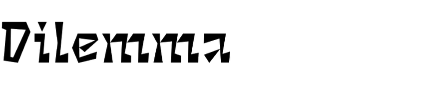 Dilemma (PSTL) in use - Fonts In Use