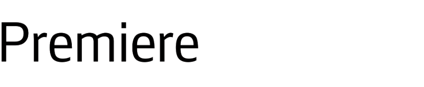 Premiere in use - Fonts In Use