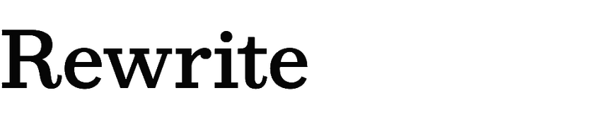 Rewrite in use - Fonts In Use