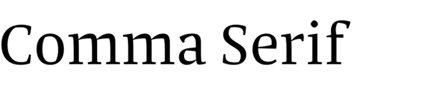Comma Serif in use - Fonts In Use