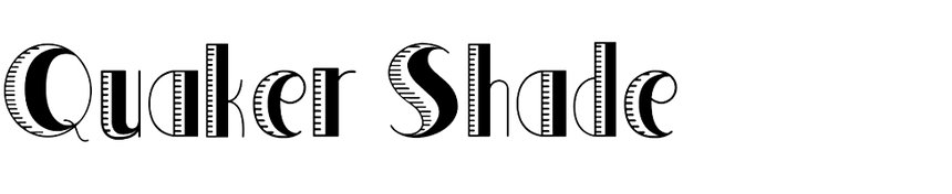 Quaker Shade in use - Fonts In Use