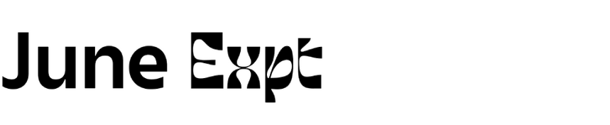 June Expt in use - Fonts In Use