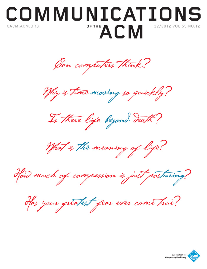 Communications of the ACM - Fonts In Use