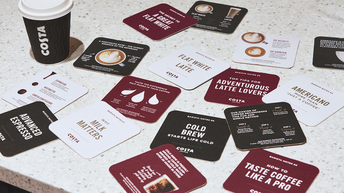 Costa Coffee (2018 rebranding) - Fonts In Use