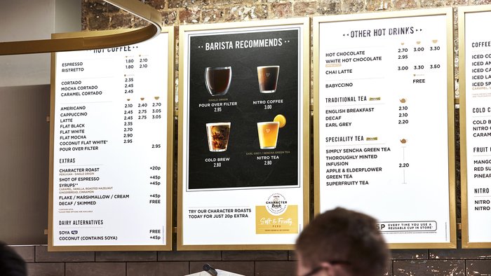 Costa Coffee (2018 rebranding) - Fonts In Use