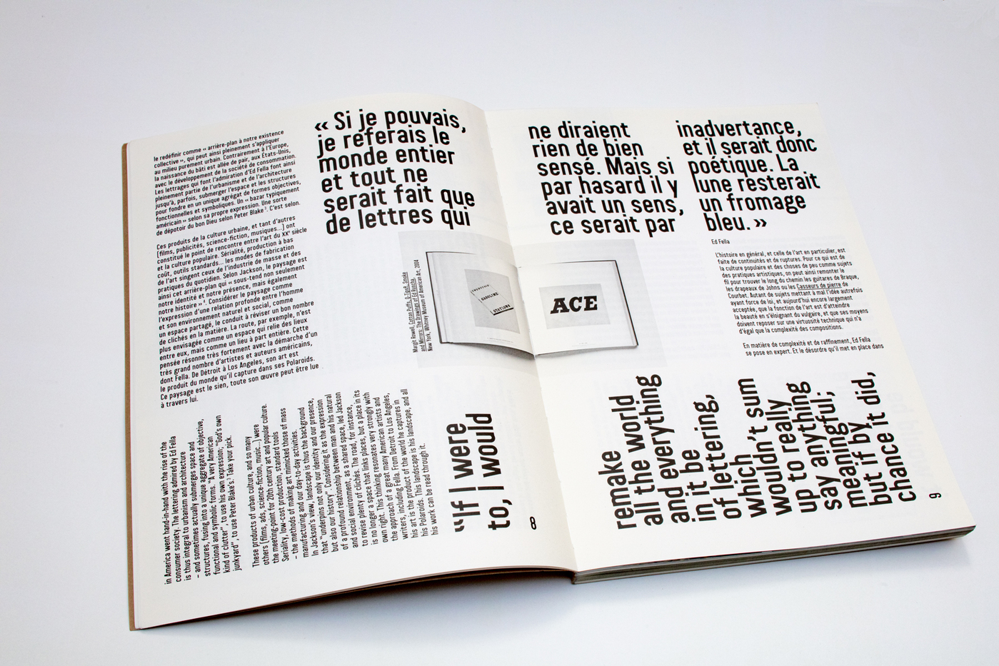 Ed Fella, Documents - Fonts In Use