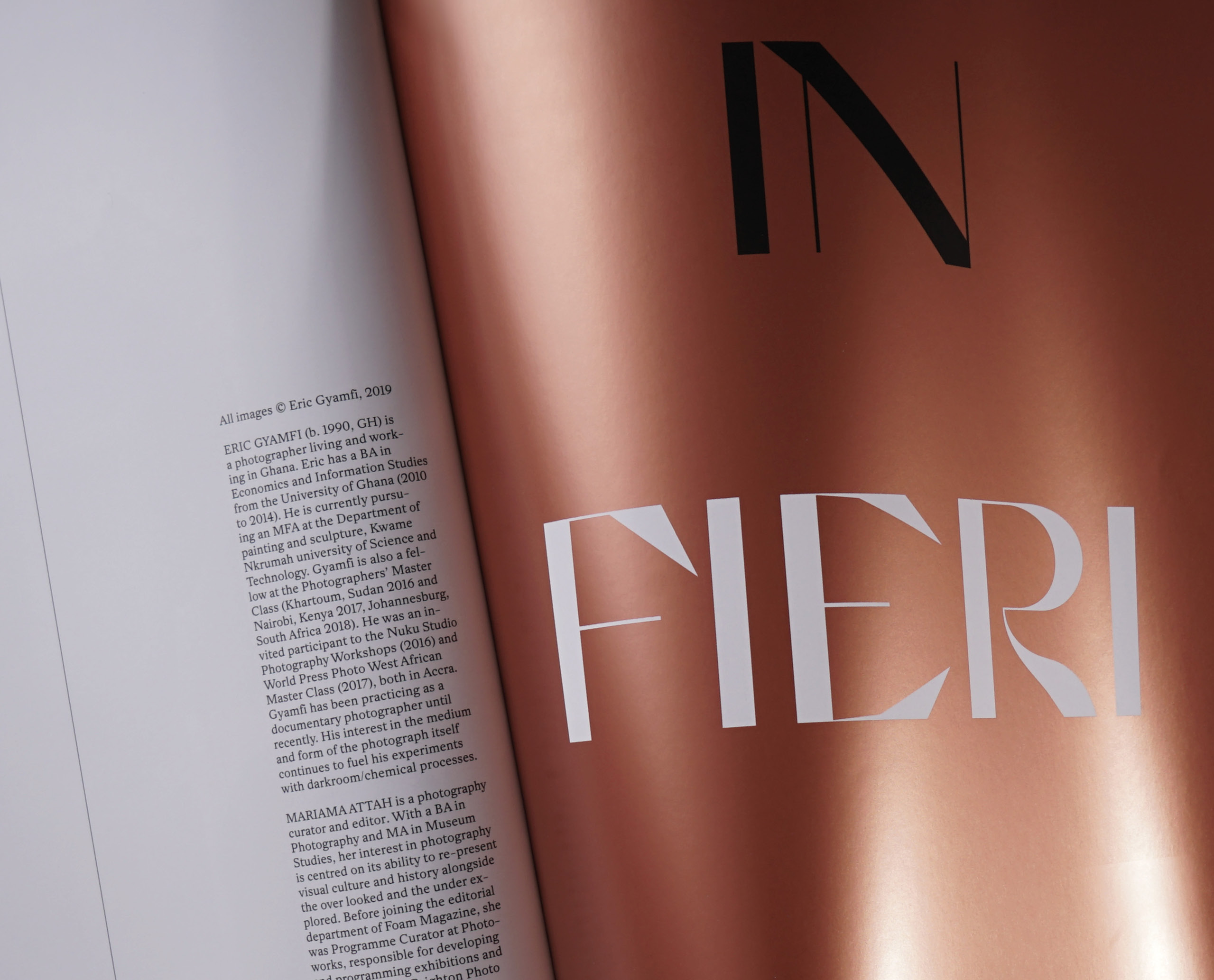 Foam magazine #55, “Talent” - Fonts In Use