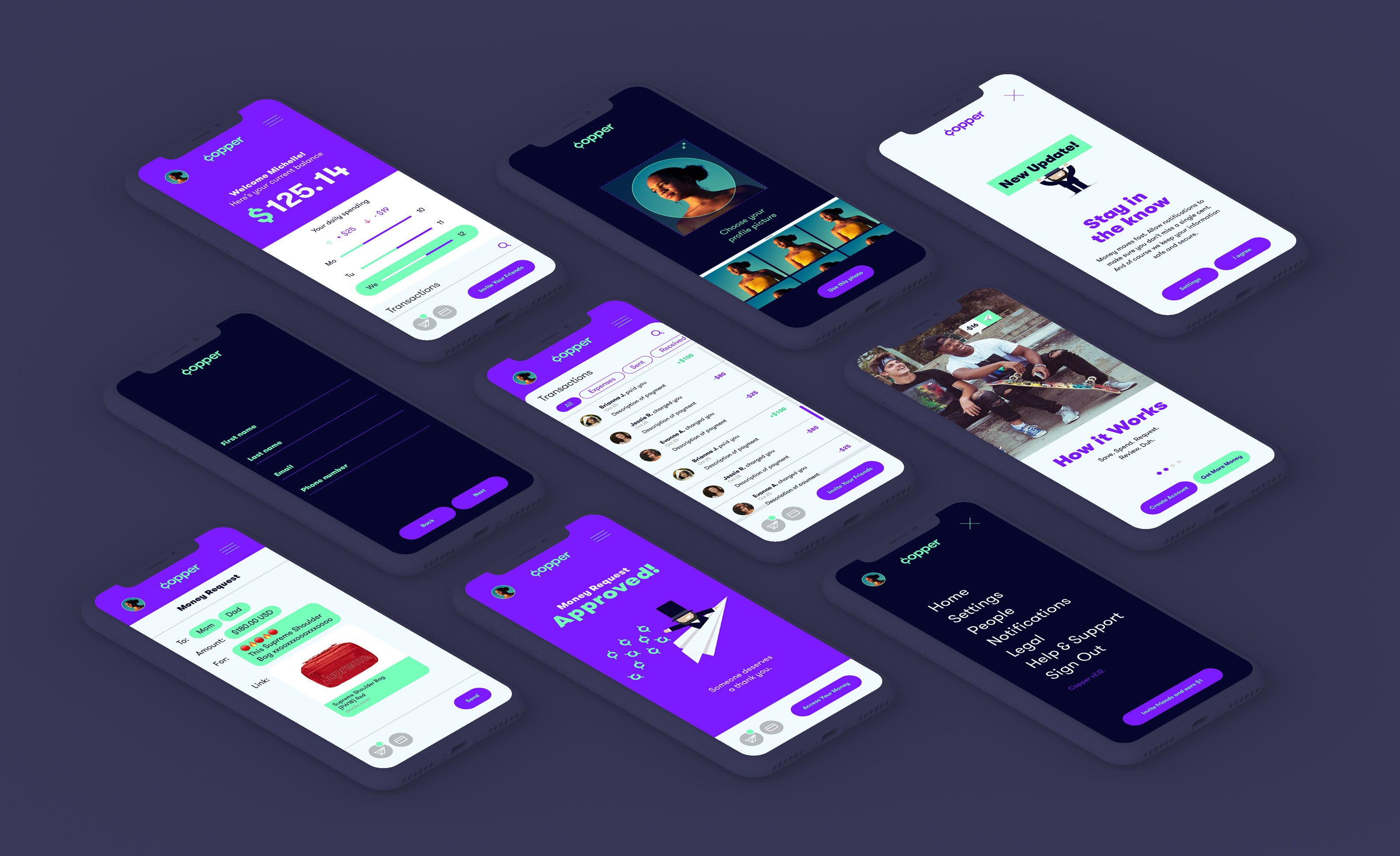 Copper banking - Fonts In Use