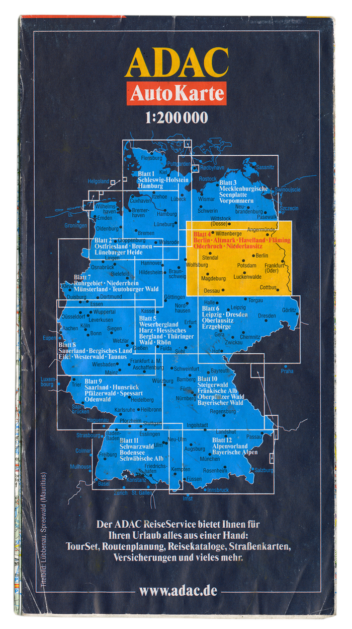 ADAC roadmaps and city guides - Fonts In Use