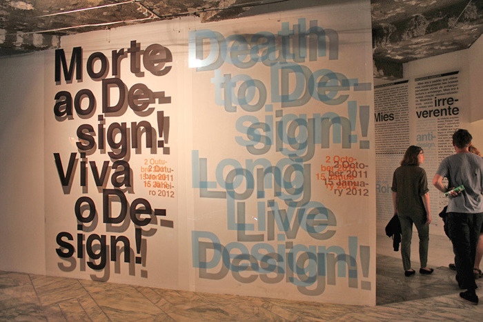 Death to Design! Long Live Design! Exhibition - Fonts In Use