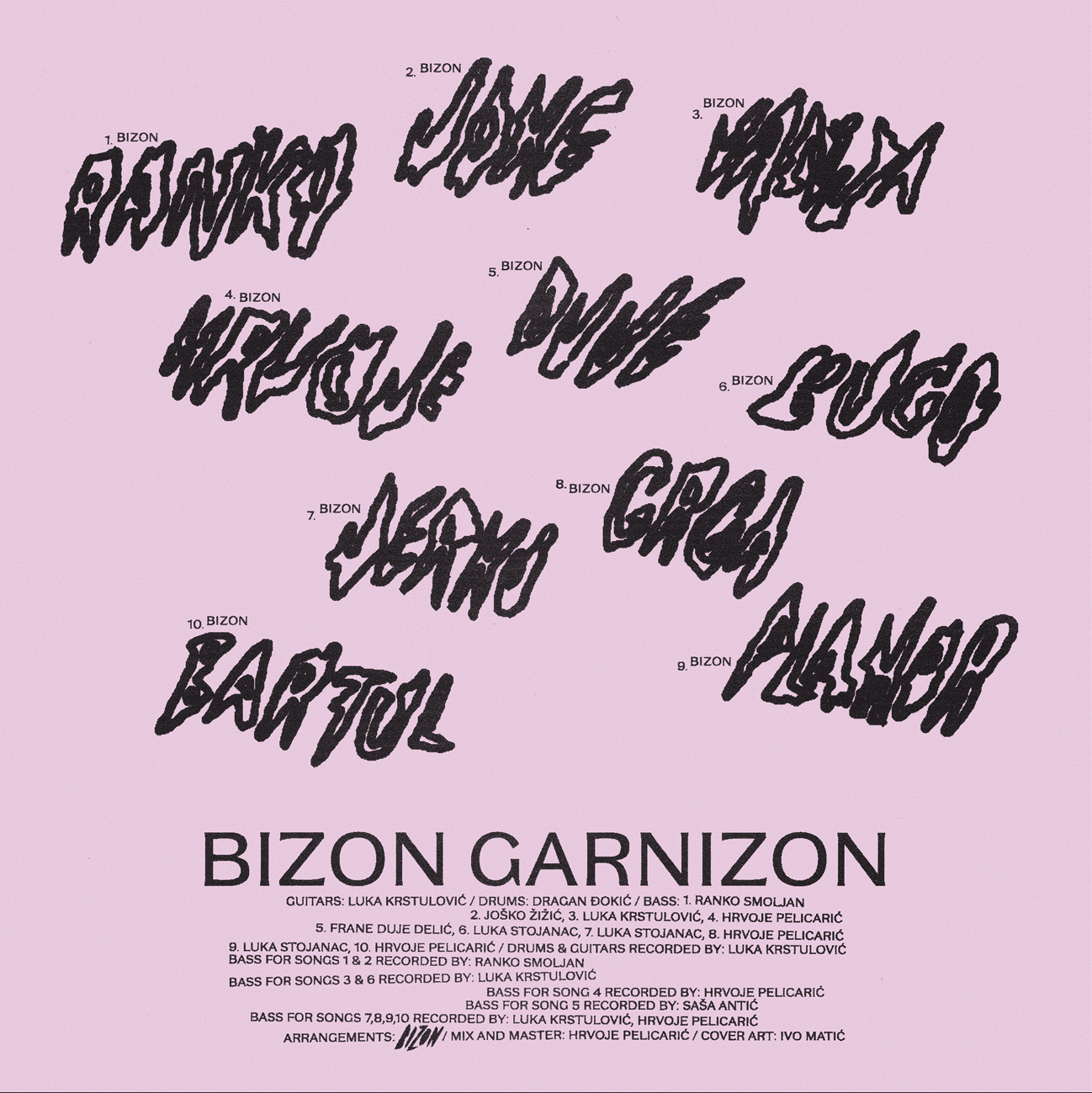 Bizon – Garnizon album art - Fonts In Use