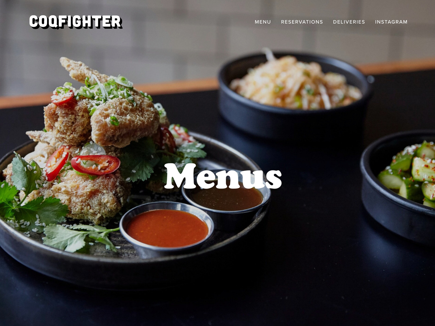 Coqfighter chicken restaurant - Fonts In Use