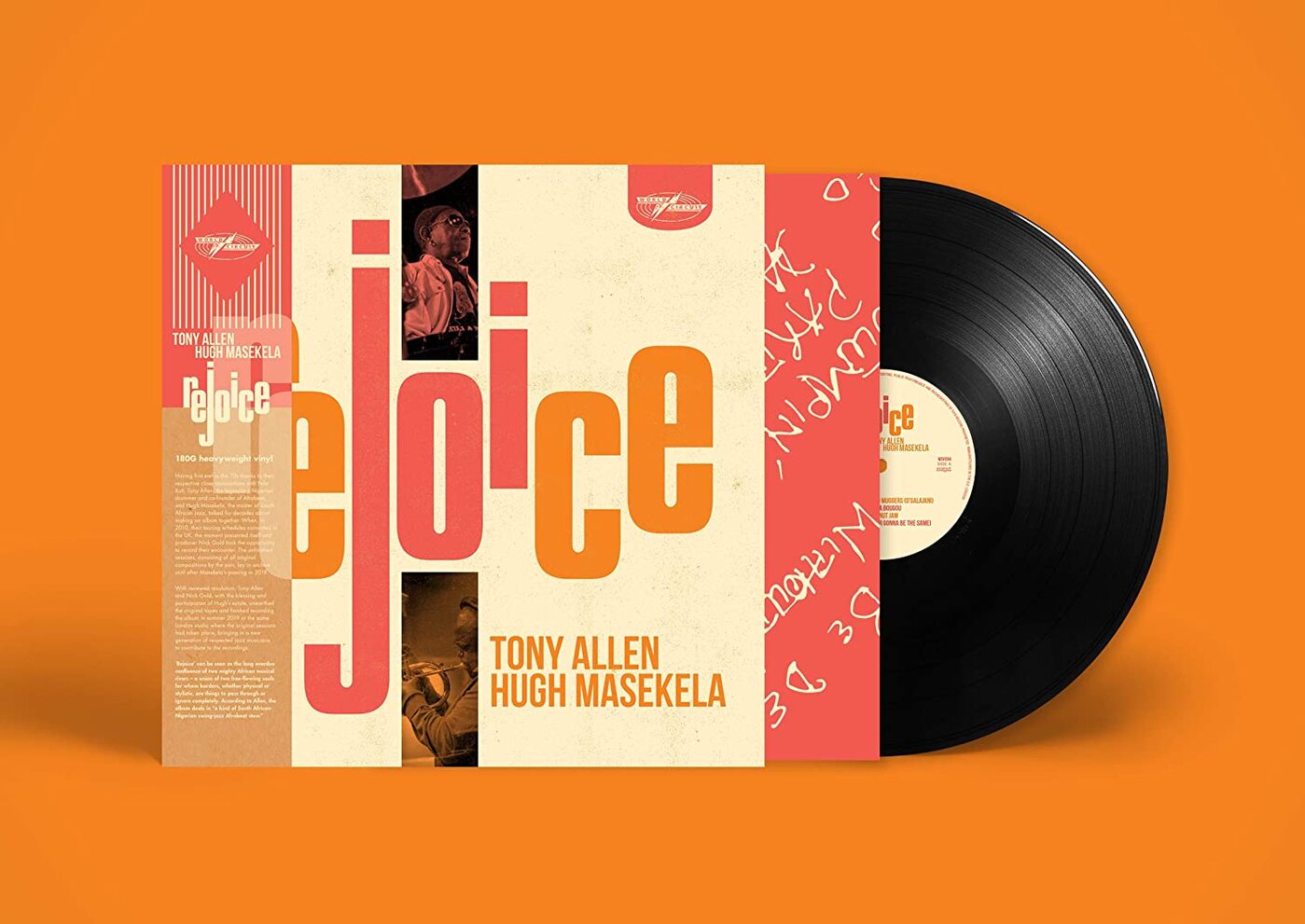 Tony Allen & Hugh Masekela – Rejoice album art - Fonts In Use