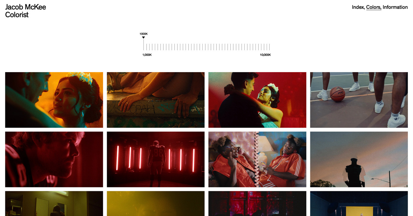 Jacob McKee portfolio website - Fonts In Use