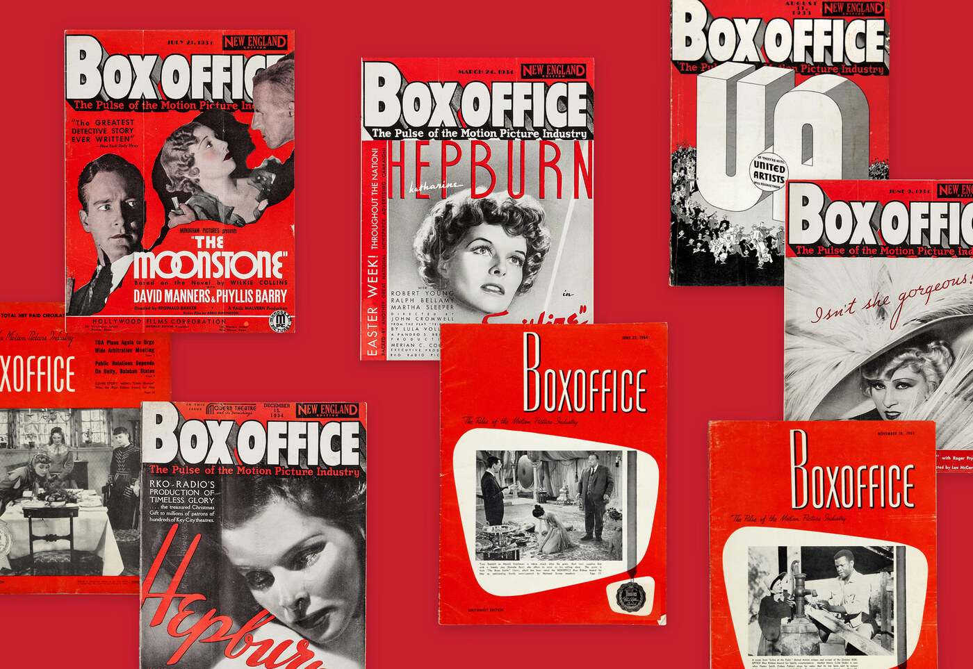 Boxoffice Pro magazine redesign - Fonts In Use