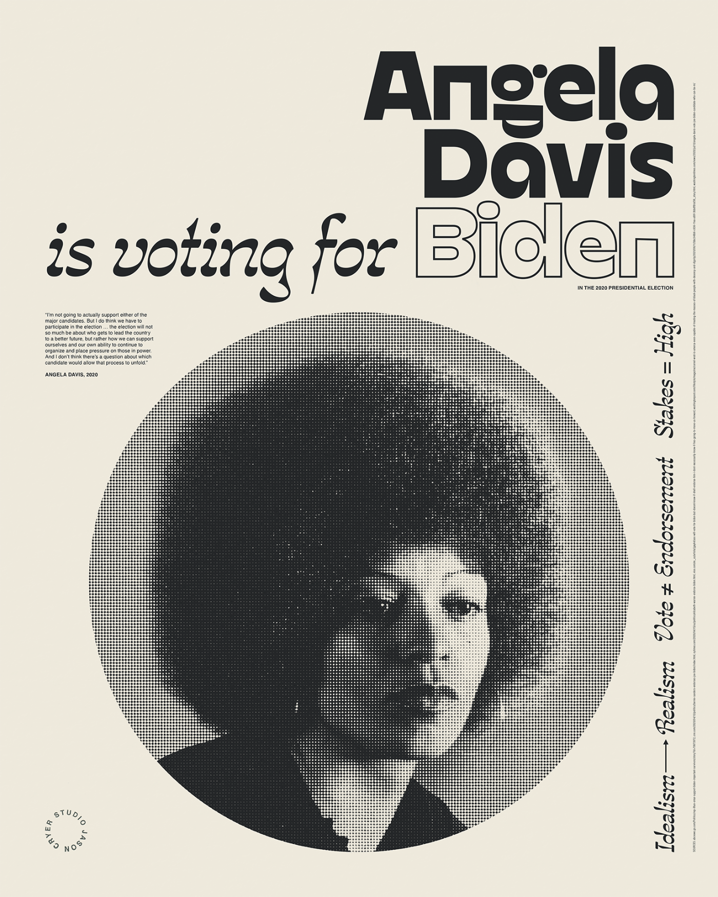 is voting for Biden” posters - Fonts In Use