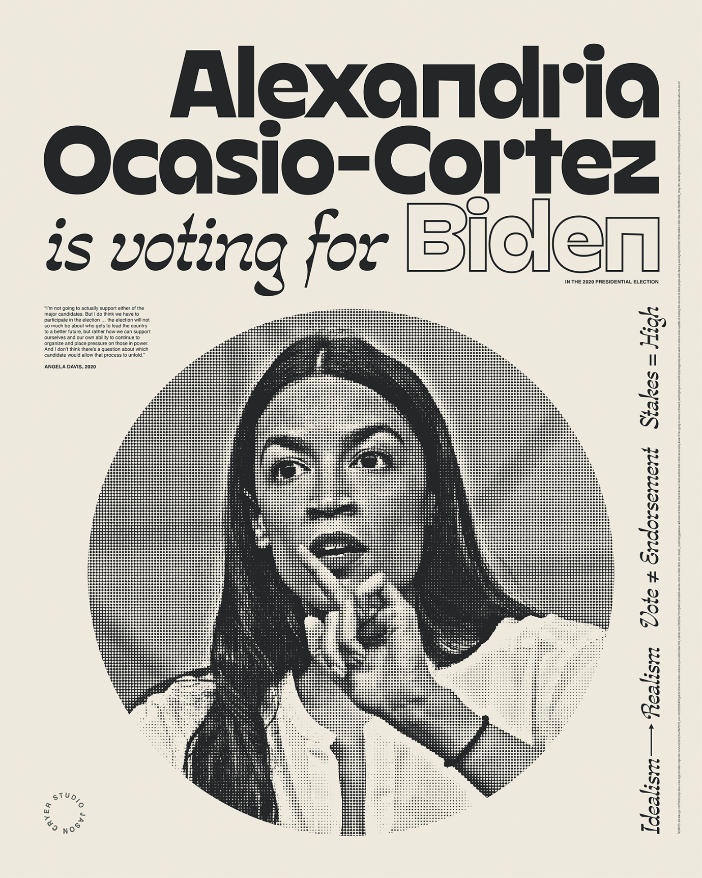 is voting for Biden” posters - Fonts In Use