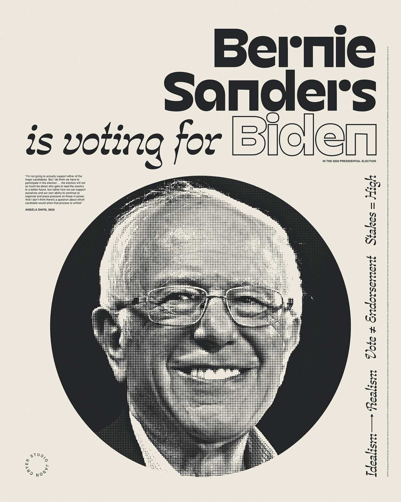 is voting for Biden” posters - Fonts In Use