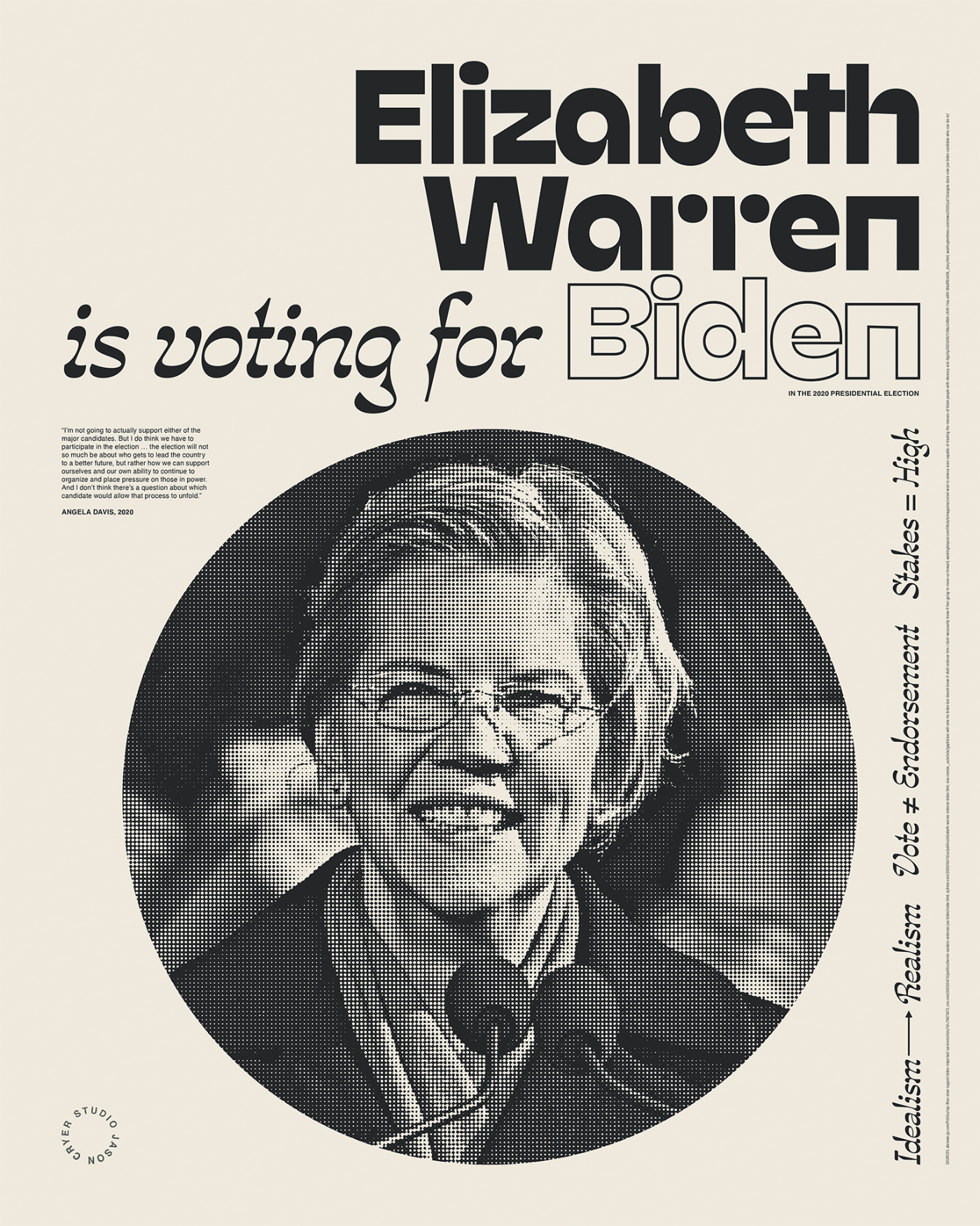 is voting for Biden” posters - Fonts In Use