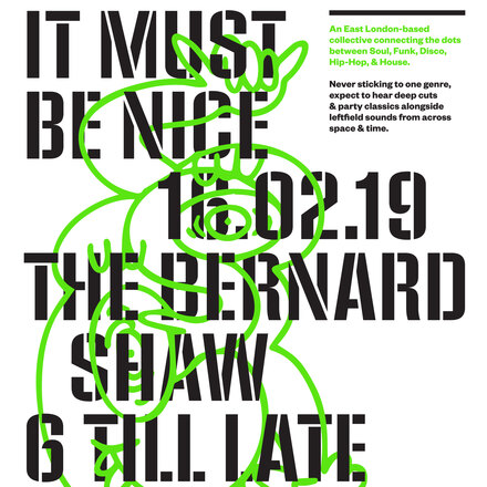 Second Guessing tour poster - Fonts In Use