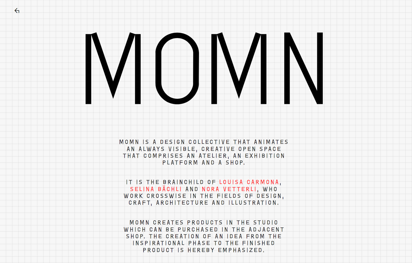 MOMN Collective - Fonts In Use