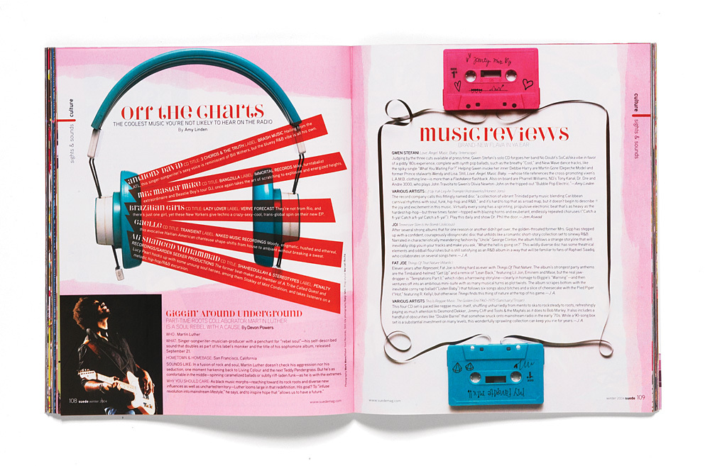 Suede magazine - Fonts In Use