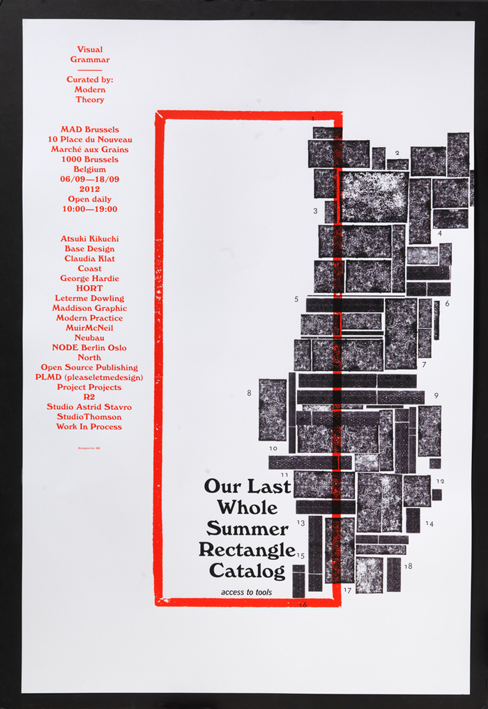 Visual Grammar exhibition posters - Fonts In Use