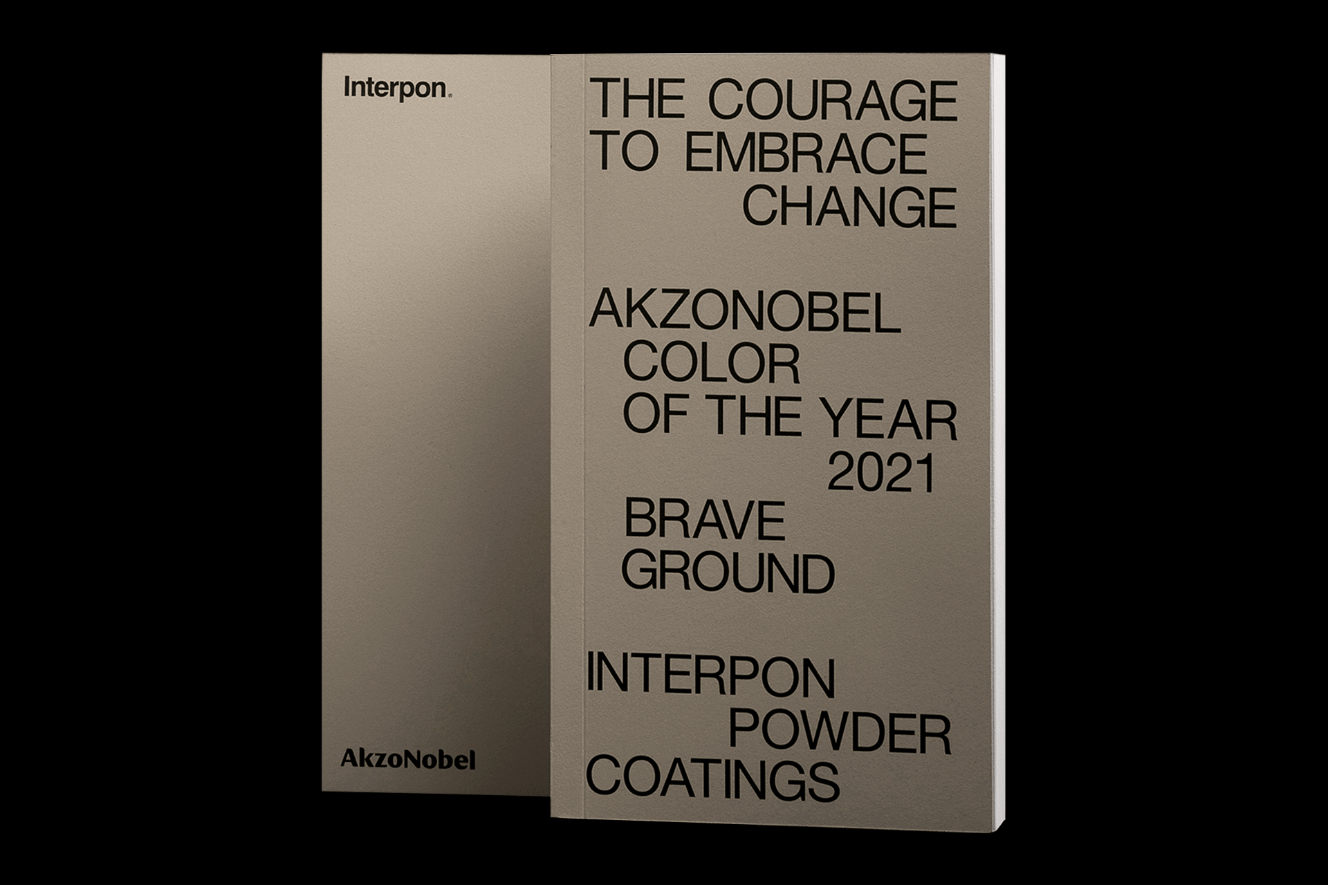 Akzo Nobel Color of the Year 2021 “Brave Ground” - Fonts In Use