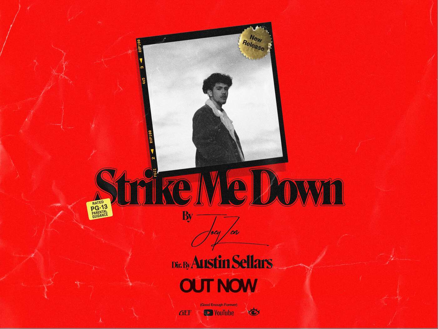 Joey Zen – “Strike Me Down” music video and promo graphics - Fonts In Use