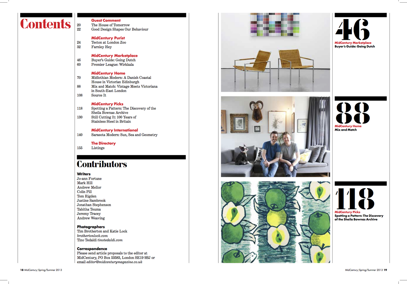 Mid Century Magazine, Issue 5 - Fonts In Use