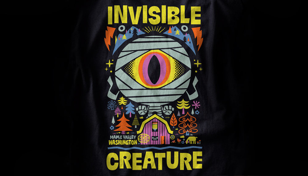 Chris Lee × IC – “Invisible Creature” T-shirt - Fonts In Use