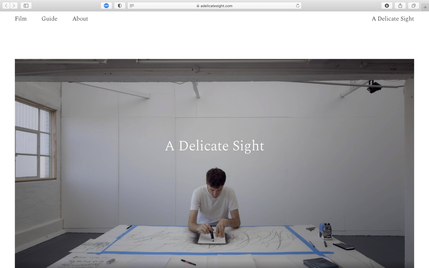 A Delicate Sight by Sam Winston - Fonts In Use