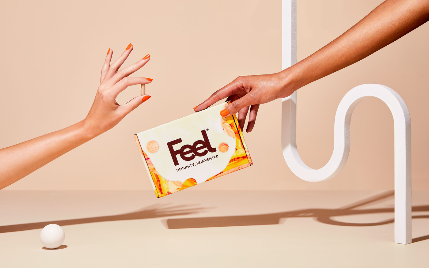 Feel brand identity - Fonts In Use