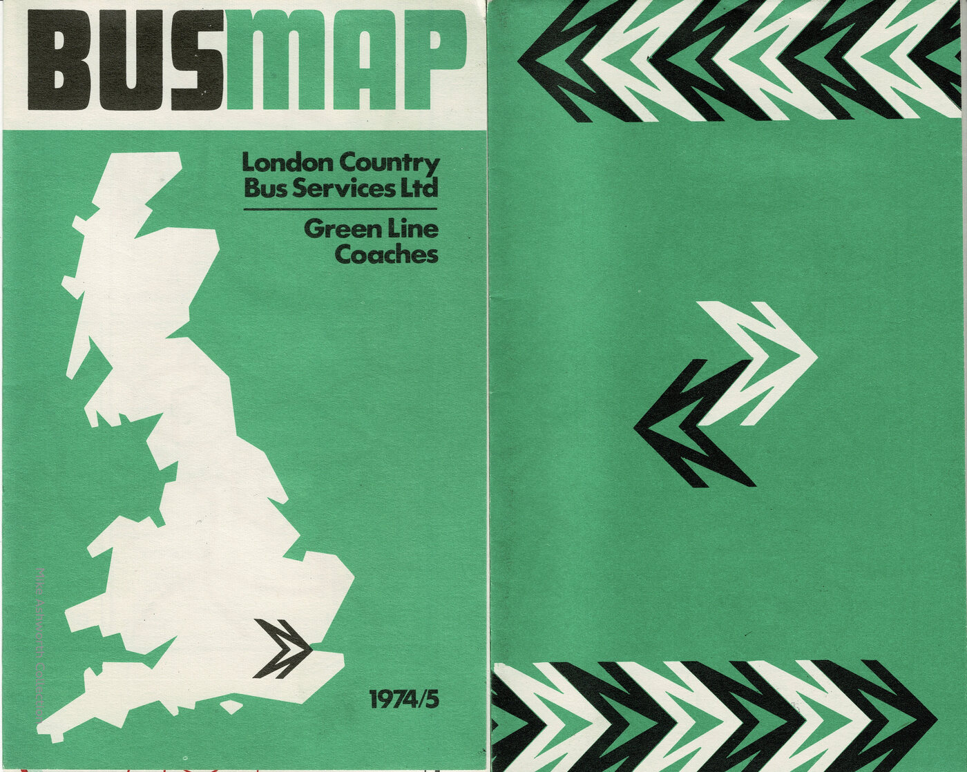 BusMap London Country Bus Services Ltd and Green Line Coaches, 1974/5 ...