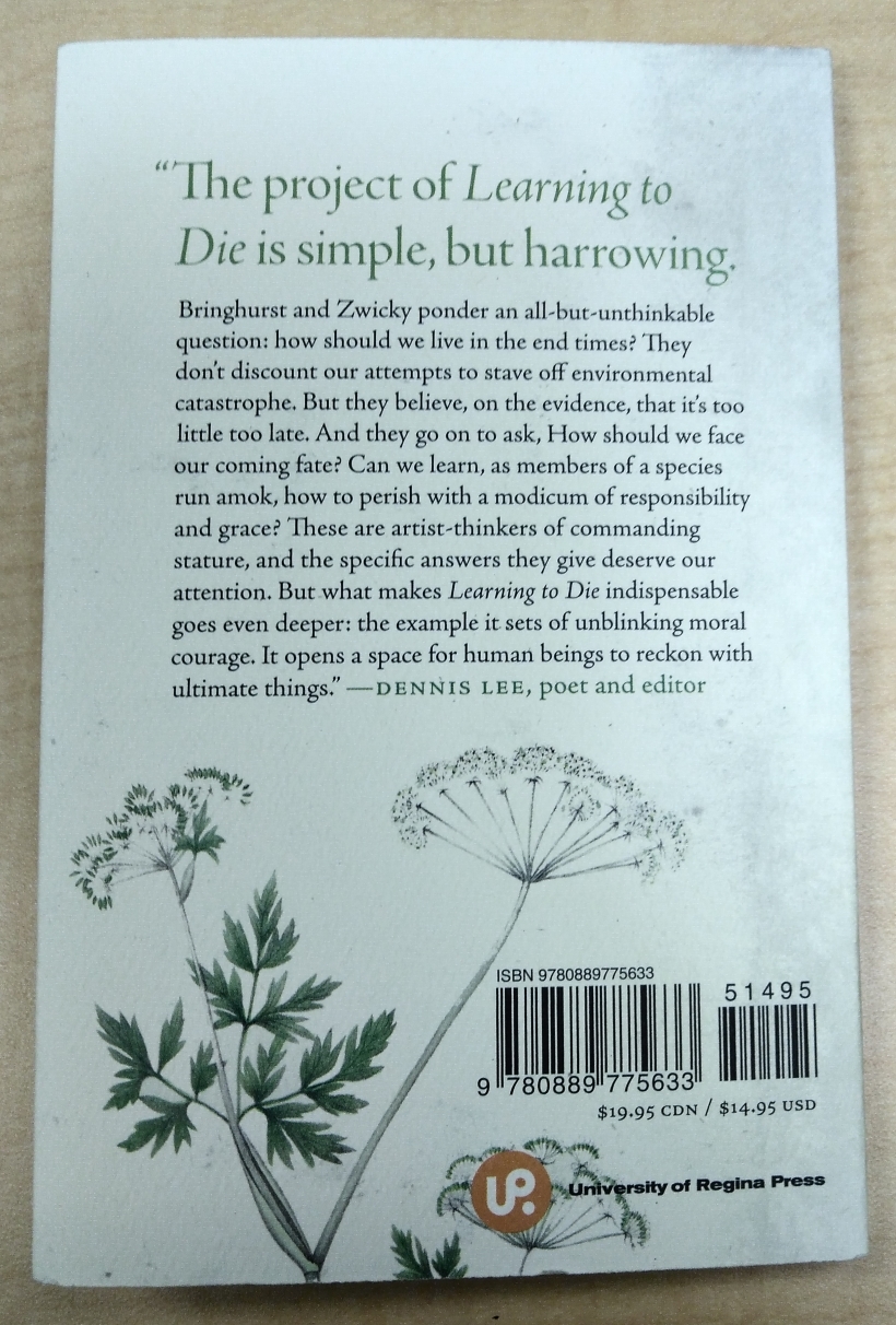 Learning to Die by Robert Bringhurst & Jan Zwicky - Fonts In Use