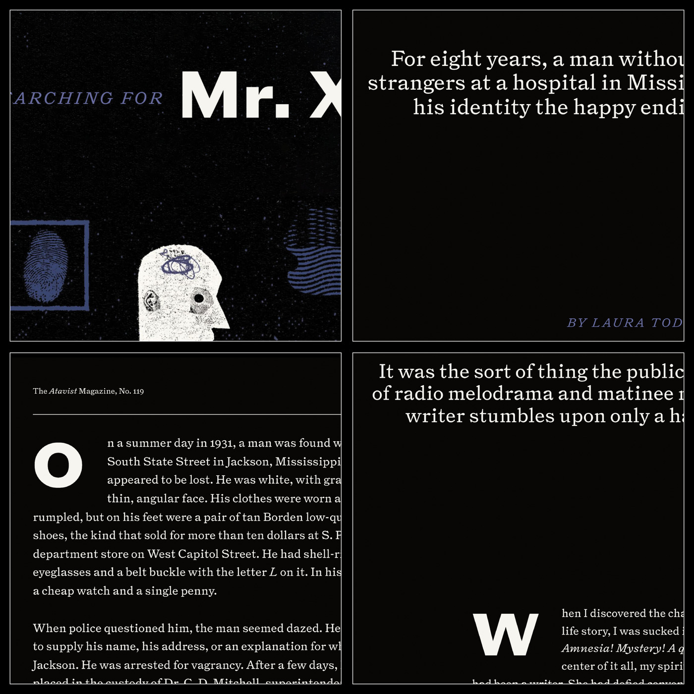 The Atavist Magazine redesign - Fonts In Use