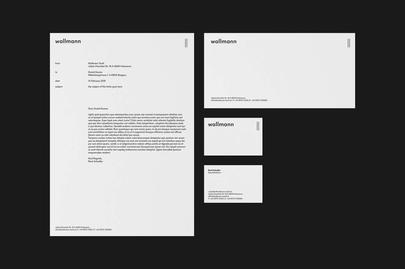 Wallmann Textil - Fonts In Use