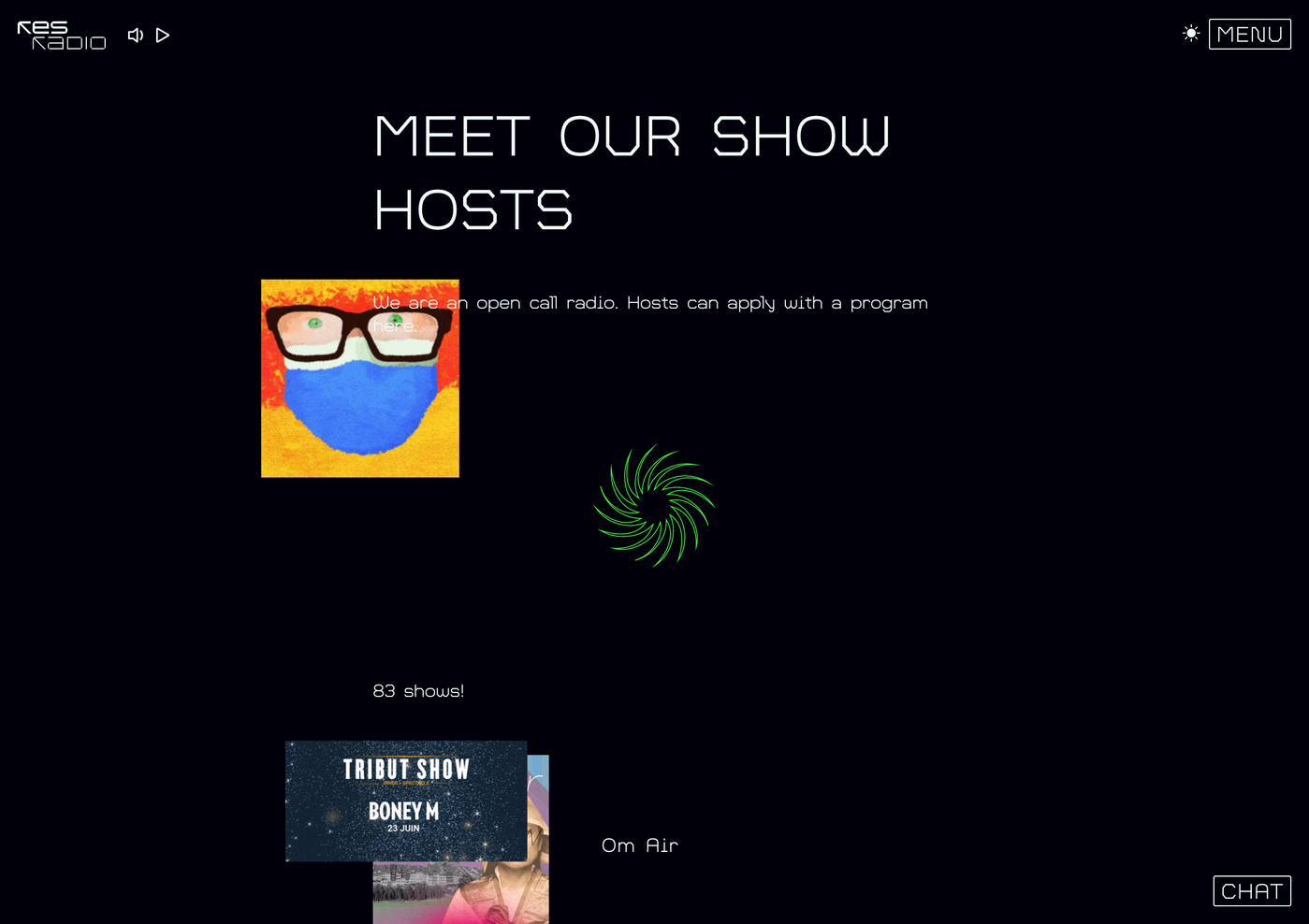 Res.Radio website - Fonts In Use