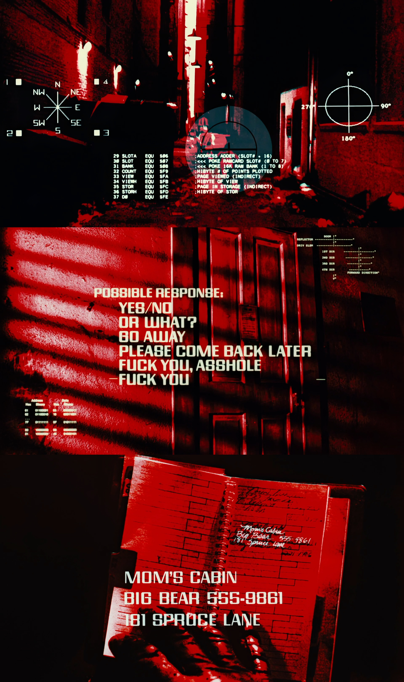 The Terminator (1984) movie logo and opening credits - Fonts In Use