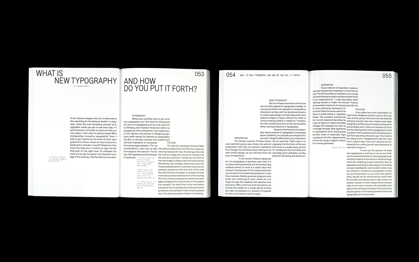 Perspectives on Typography - Fonts In Use