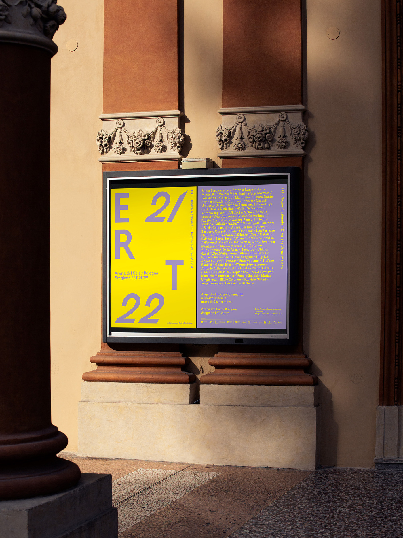 ERT Emilia Romagna Teatro, 2021/2022 season - Fonts In Use