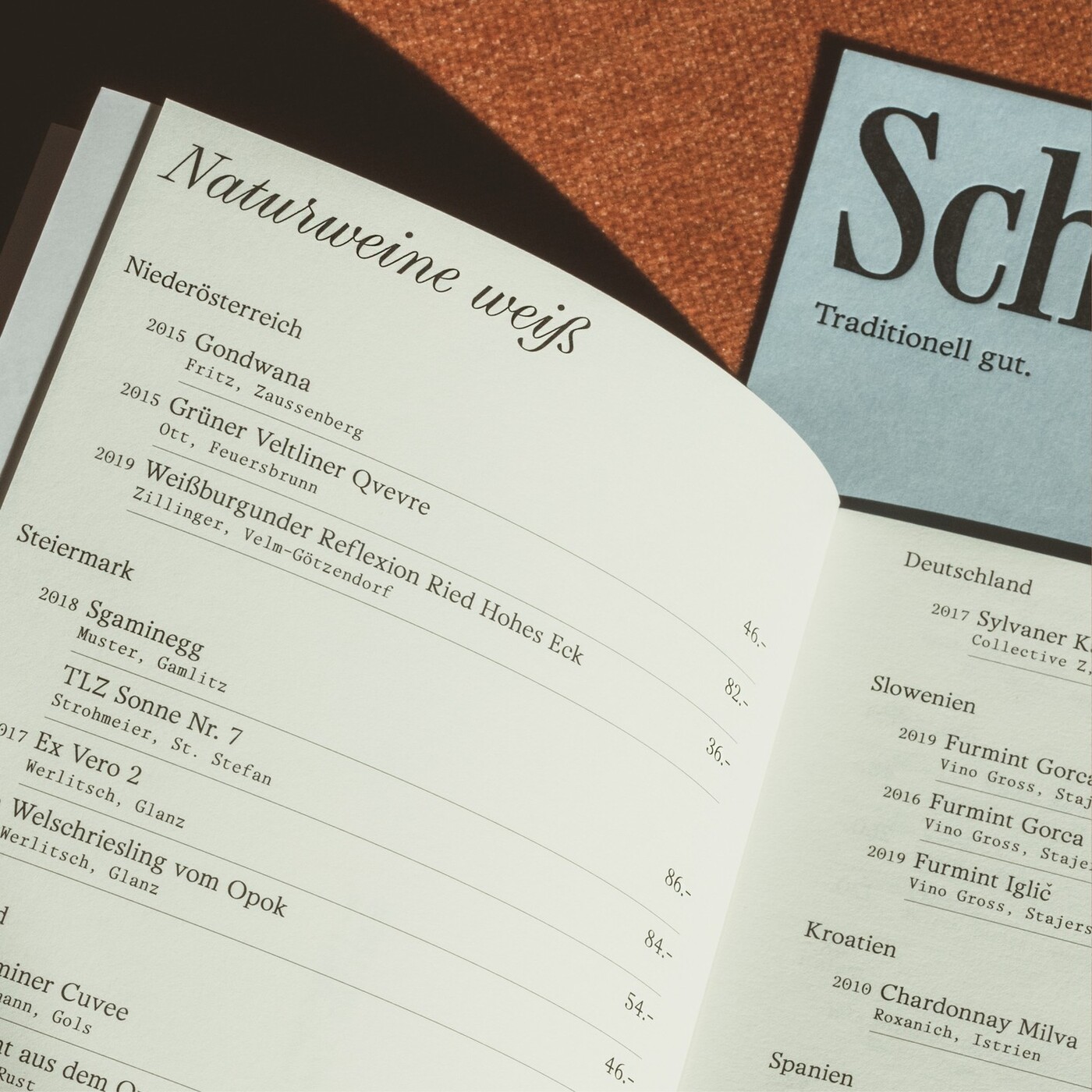 Schulhaus Tirol visual identity - Fonts In Use